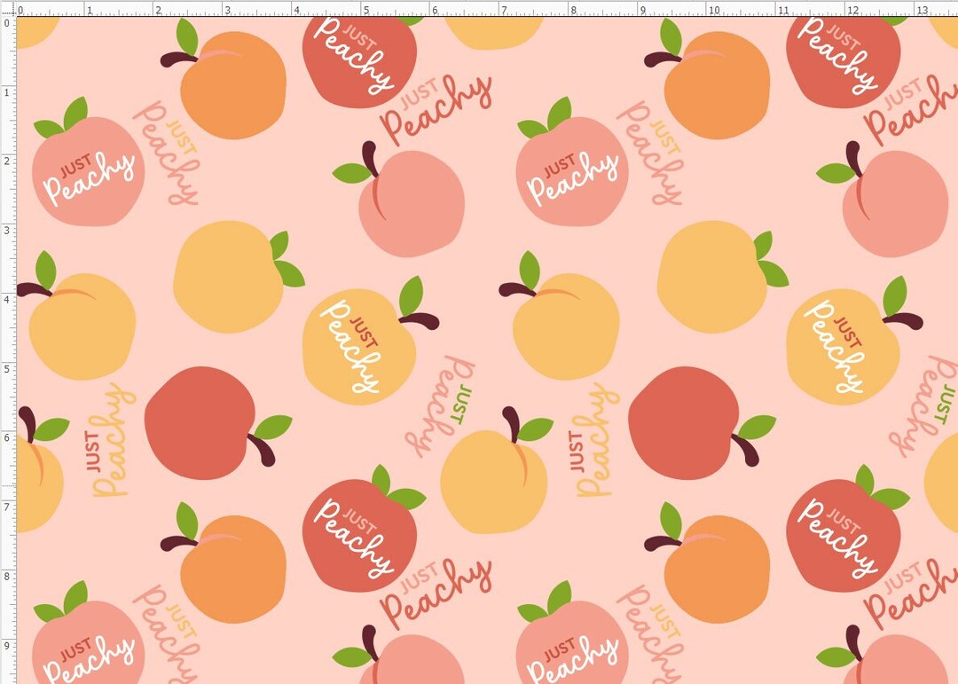 PCH3 - Just Peachy Fabric, Peaches Fabric, Summer Fabric, Fruit Fabric ...