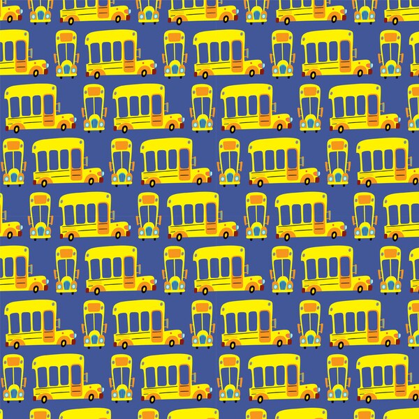 Kids School Bus Fabric - Etsy