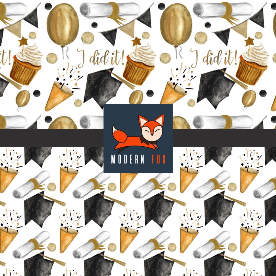 GRAD3 - Graduation Fabric, Celebration Fabric, Party Fabric, Custom ...