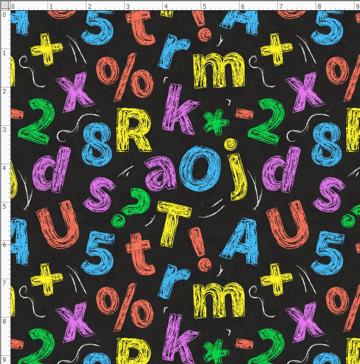 Chalk Board Alphabet Letters Back to School Kids Novelty - Etsy