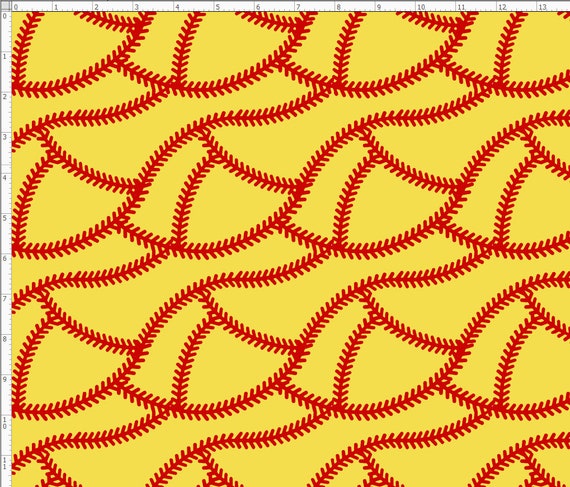 Sport Fabric Softball Fabric Custom Printed Fabric by the - Etsy