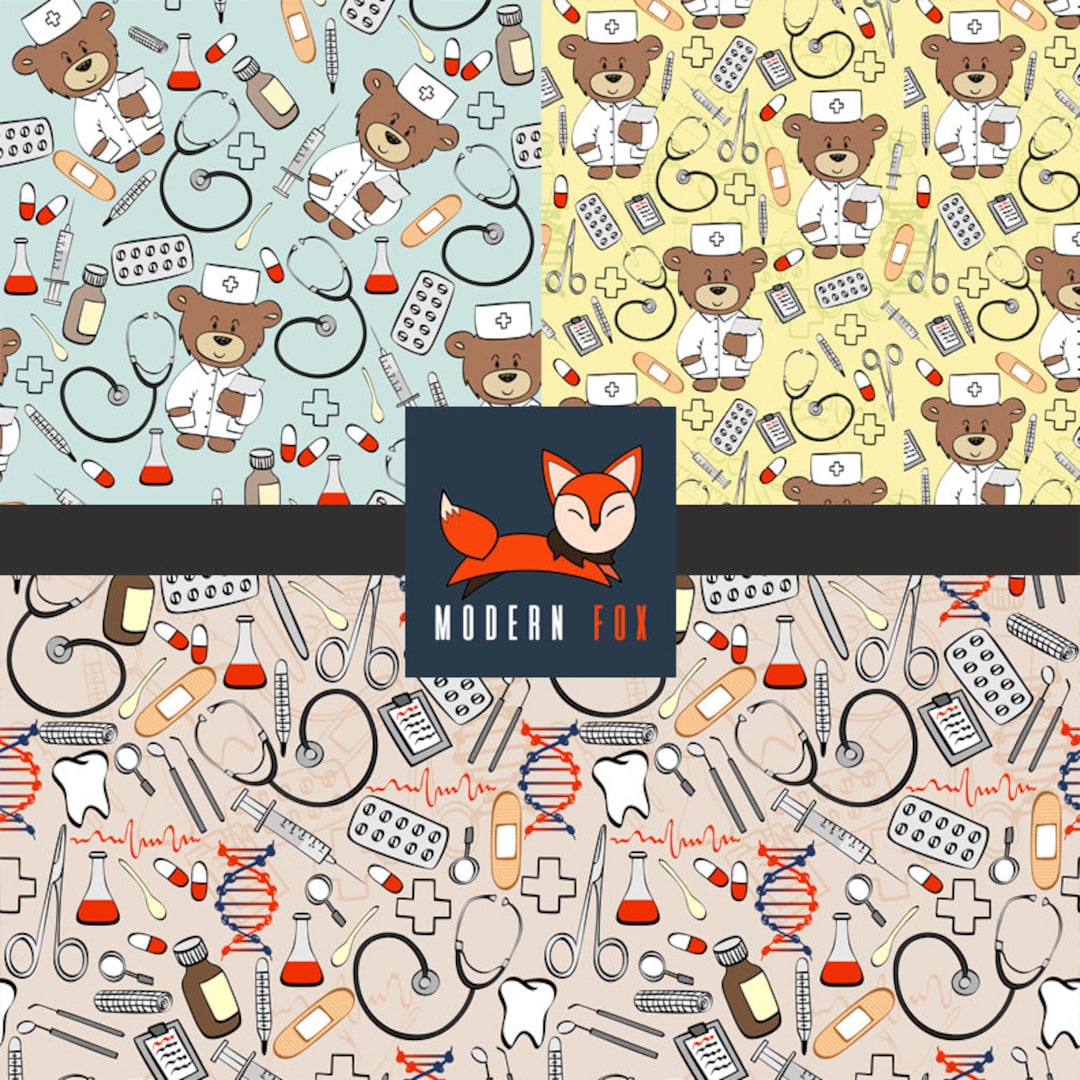 Medical Fabric, Health Care Fabric, Health Fabric, Bear Fabric, Custom ...