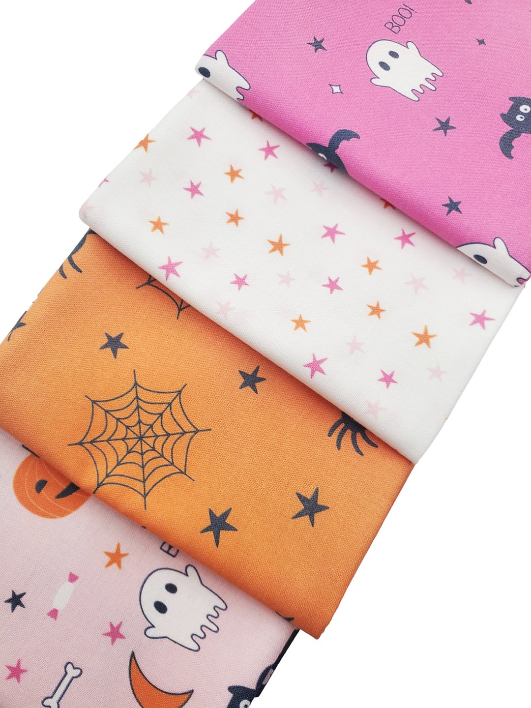 Halloween Fat Quarters Bundle of 4, Fat Quarter Bundle, Premium Quality ...