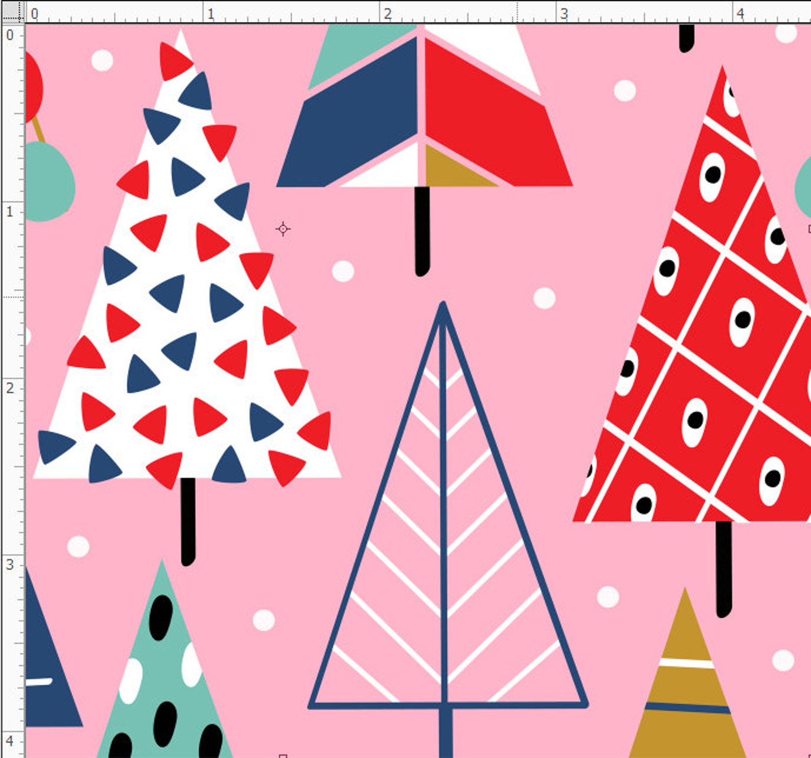 Christmas Fat Quarters Bundle of 4 Holiday Christmas Trees - Etsy