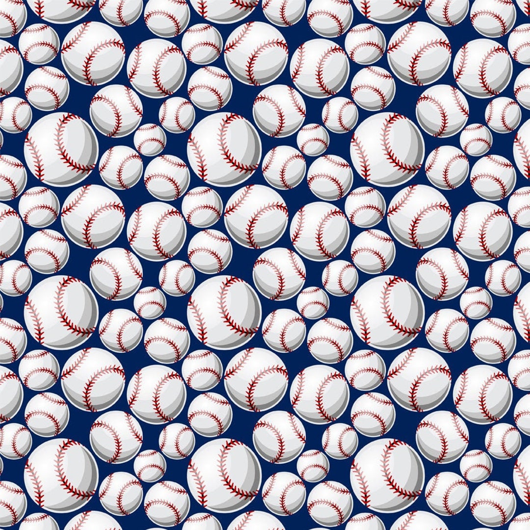 Sport Fabric, Baseball Fabric, Custom Printed Fabric by the Yard BSB1 ...