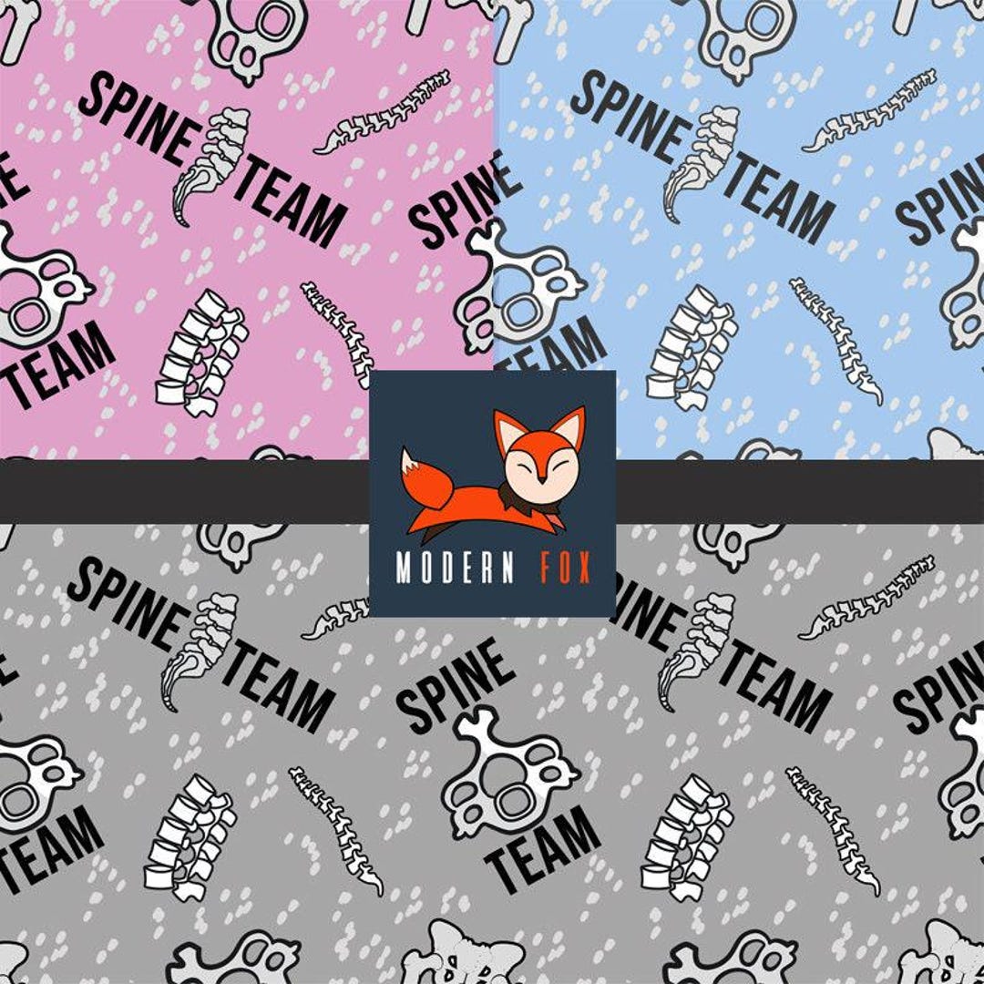 MED22 - Spine Chiropractic Fabric, Team Spine, Medical Fabric, Health ...
