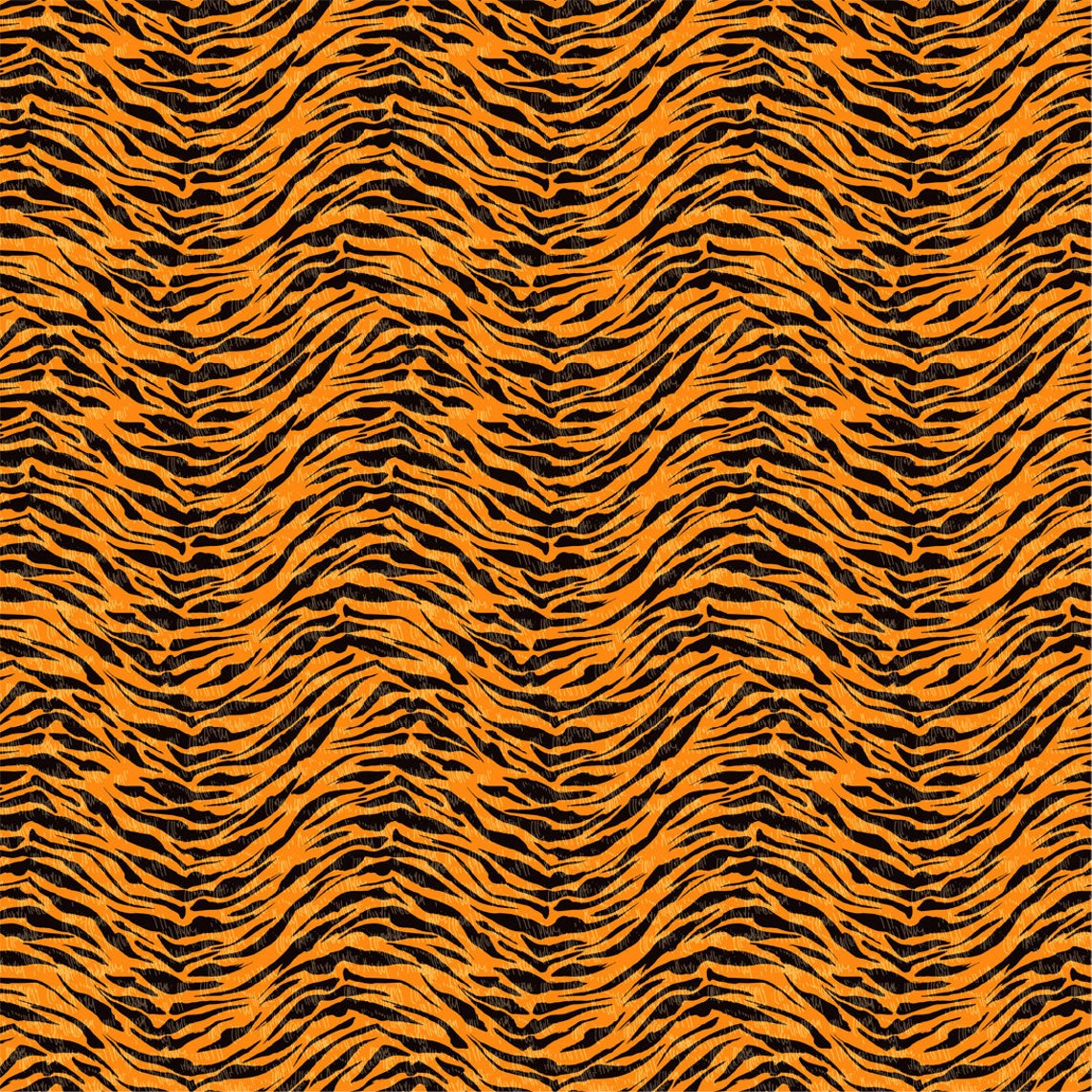 Tiger Skin Fabric Tiger Print Fabric Wild animal Print | Etsy