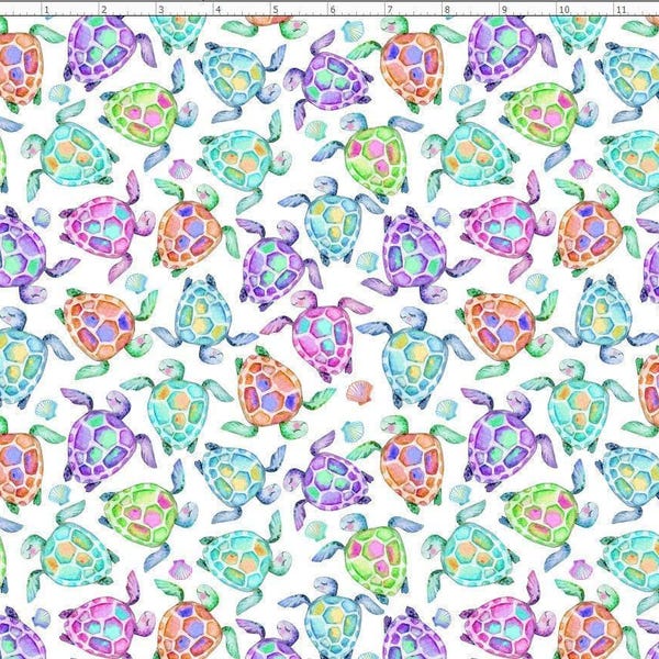 Batik Sea Life Fabric - Etsy