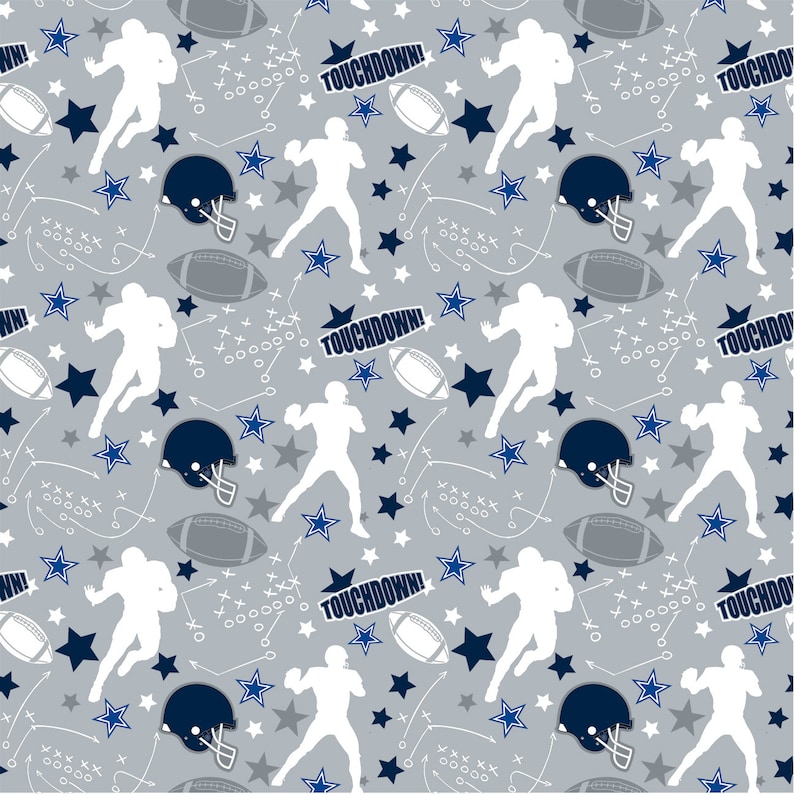 Sport Fabric Football Fabric by the Yard Custom Printed | Etsy