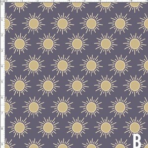 SUN2 - Sun, Sunshine Fabric, Summer Fabric, Sky Fabric, Custom Printed ...