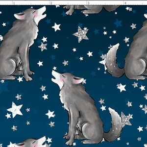 Wolves Fabric by the Yard, Wolf Fabric, Wildlife Fabric, Custom Print ...