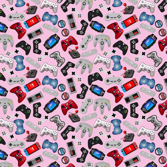VDO Game Fabric Game Controller Fabric by the Yard Game - Etsy