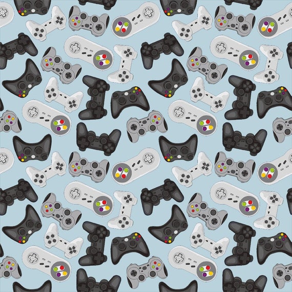 VDO Game Fabric Game Controller Fabric by the Yard Game | Etsy