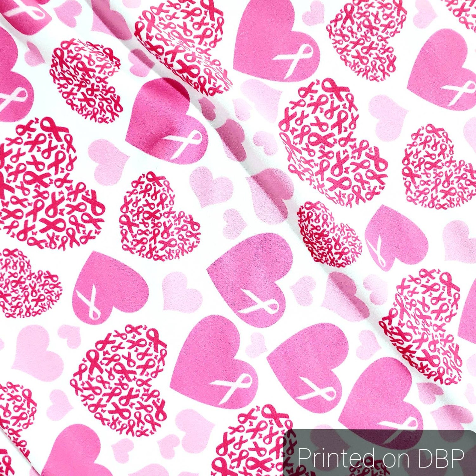 Breast Cancer Awareness Fabric Breast Cancer Fabric by the | Etsy