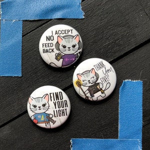 Theatre Tech 1 Inch Pin Back Button Set - Etsy