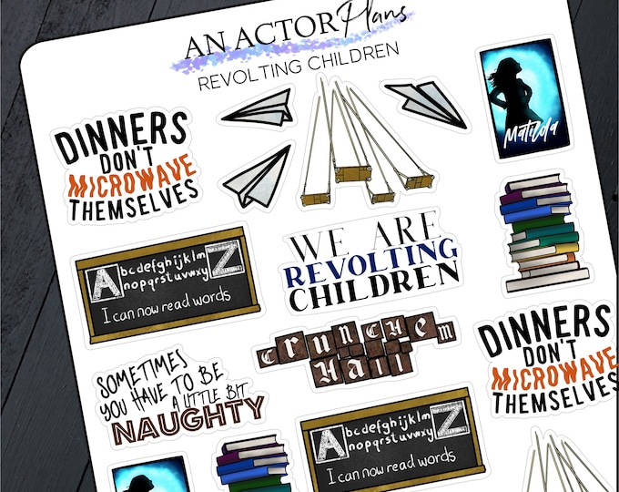 Matilda the Musical Inspired Sticker Pack 9 Count - Etsy