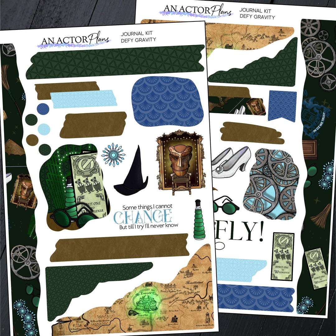 Defy Gravity // Journal Sticker Kit // Broadway Theatre // for Planners ...