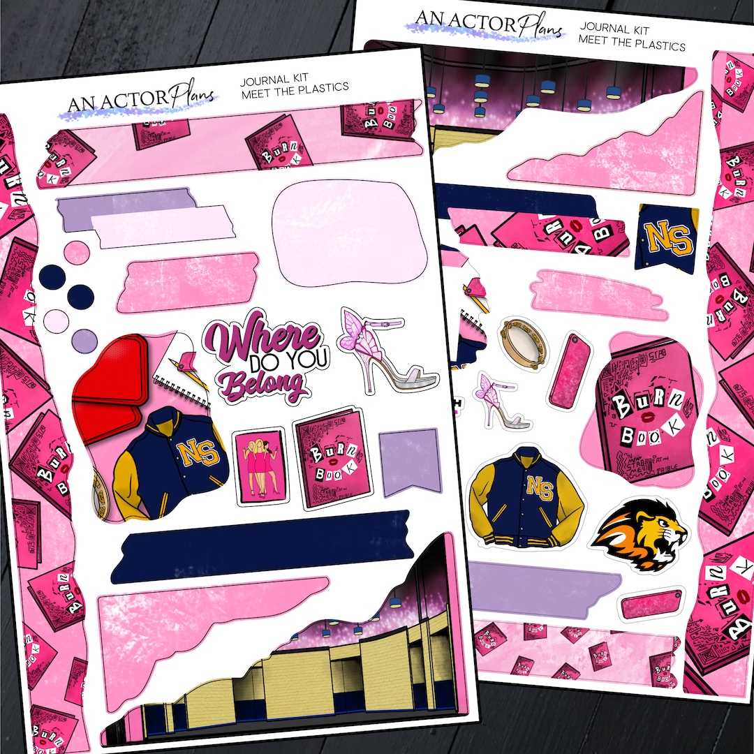 Meet the Plastics // Journal Sticker Kit // Broadway Theatre // for ...