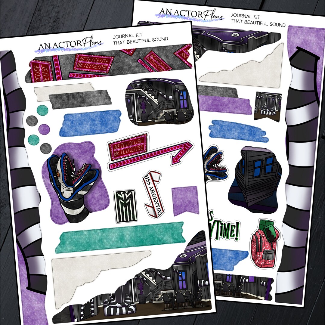 That Beautiful Sound // Journal Sticker Kit // Broadway Theatre // for ...