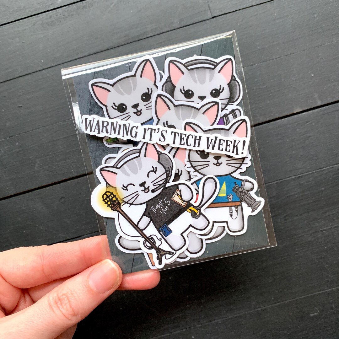 Tech Crew - Waterproof Vinyl Broadway Theatre Sticker Pack - Etsy