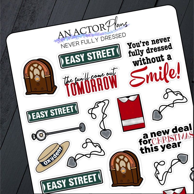 Annie Broadway Stickers - Etsy