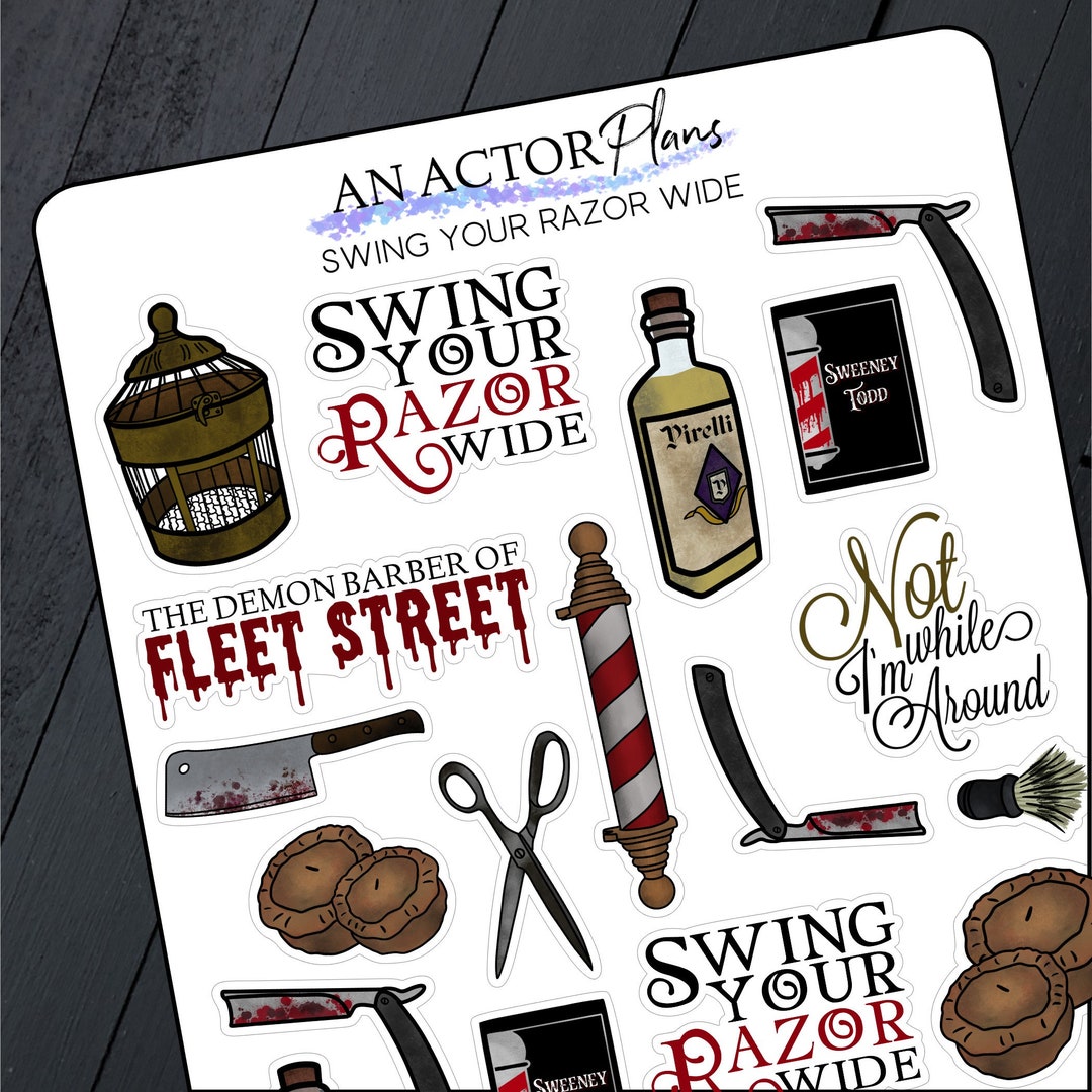 Swing Your Razor Wide // Broadway Theatre Planner Bullet Journal Doodle ...