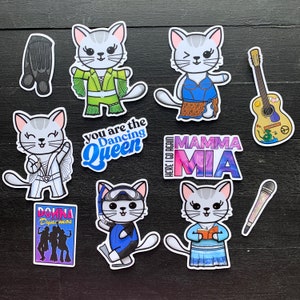 Moew-ma Mia // Waterproof Vinyl Broadway Sticker Pack - Etsy