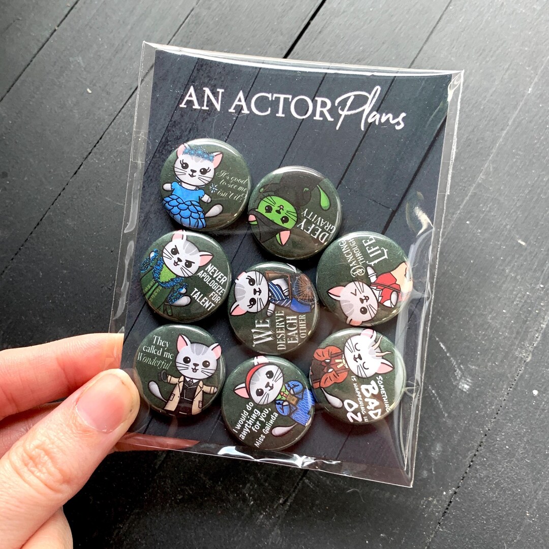 Paw-pular! // Wicked Themed Broadway Theatre // 1 Inch Pin Back Button ...