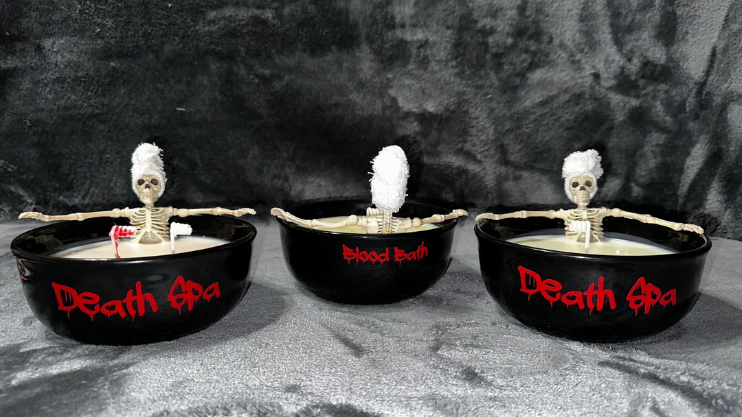Skeleton Death Spa Candle 16oz - Etsy