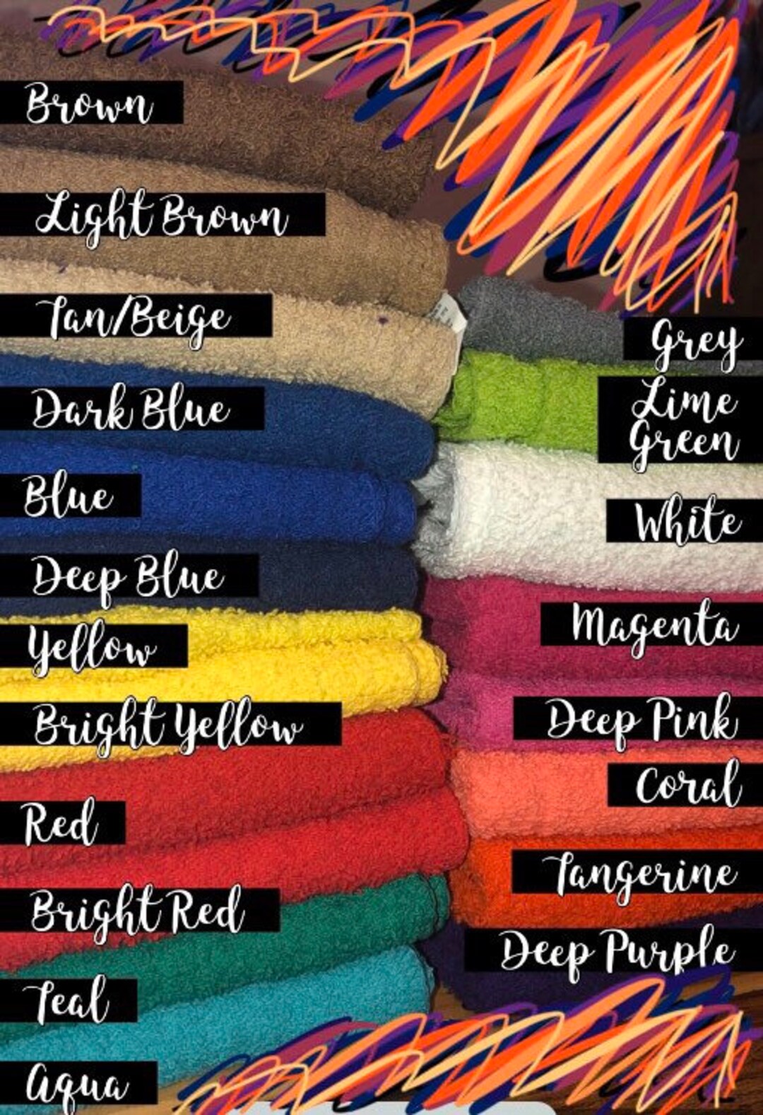 Custom Embroidered Wash Rags, Personalization, Embroidery - Etsy