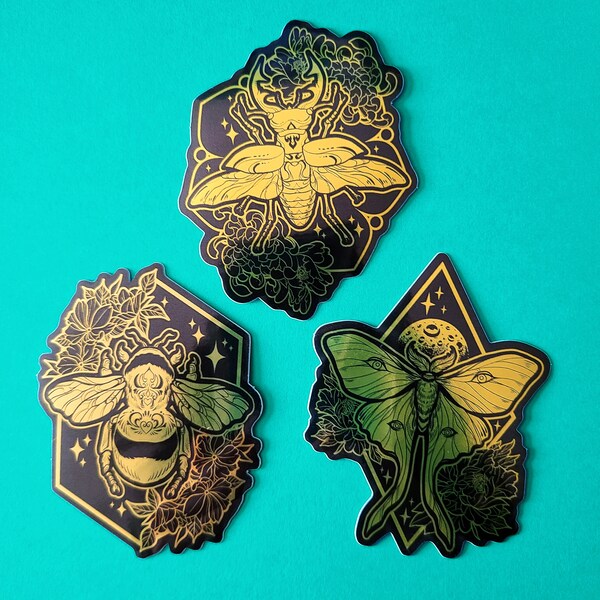 Gold Bee Sticker - Etsy