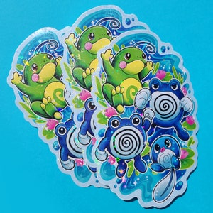 Poliwag, Poliwhirl, Poliwrath, Politoed Evolution Family BIG ...