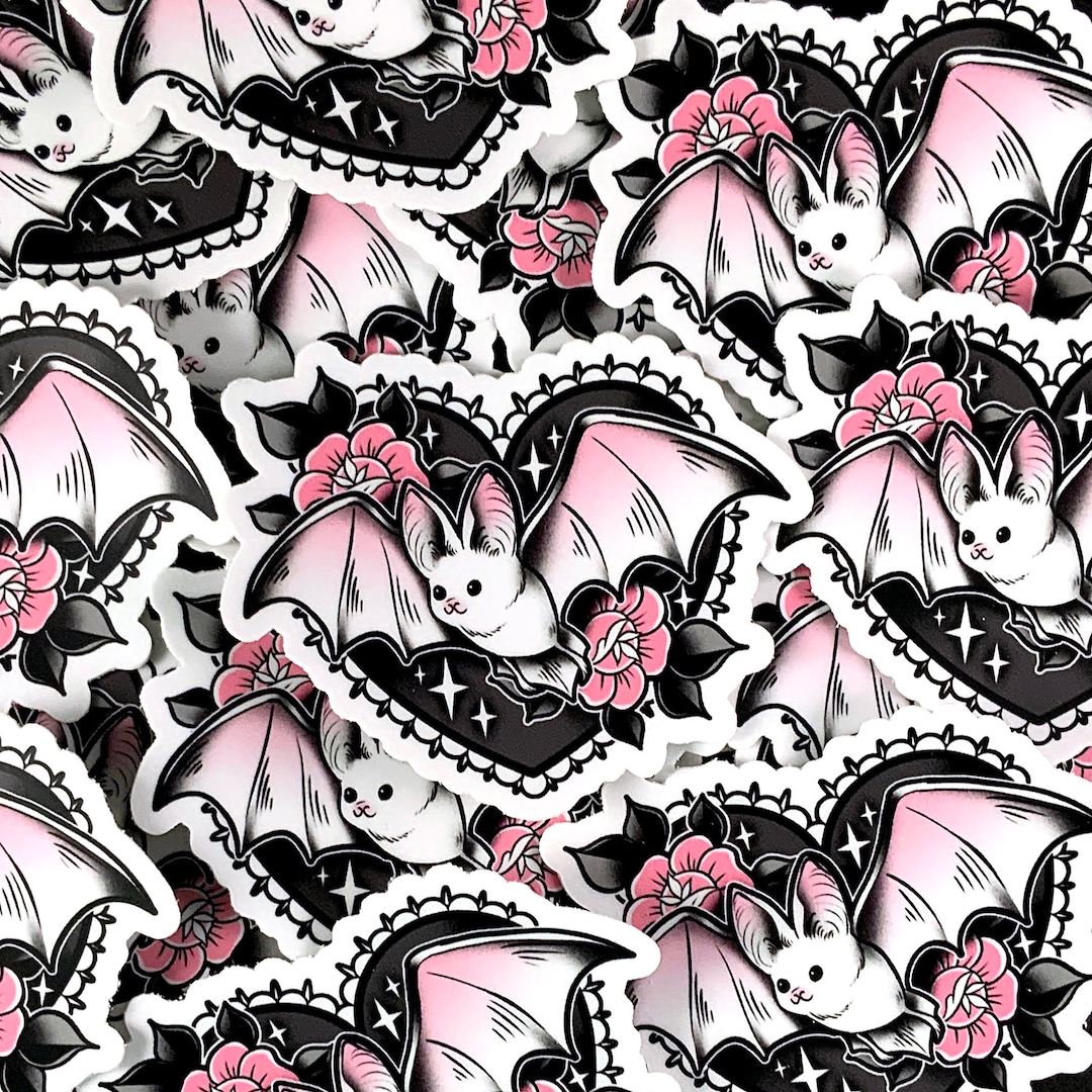Little Bat Vinyl Sticker - Etsy