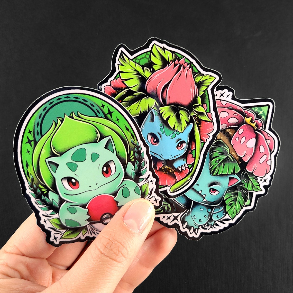 Pokemon Kanto Starters Sticker Pack upgraded Quality - Etsy