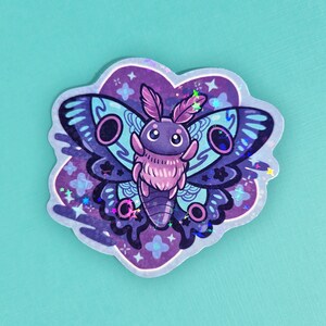Cute Moths Sparkle Vinyl Sticker Set - Etsy
