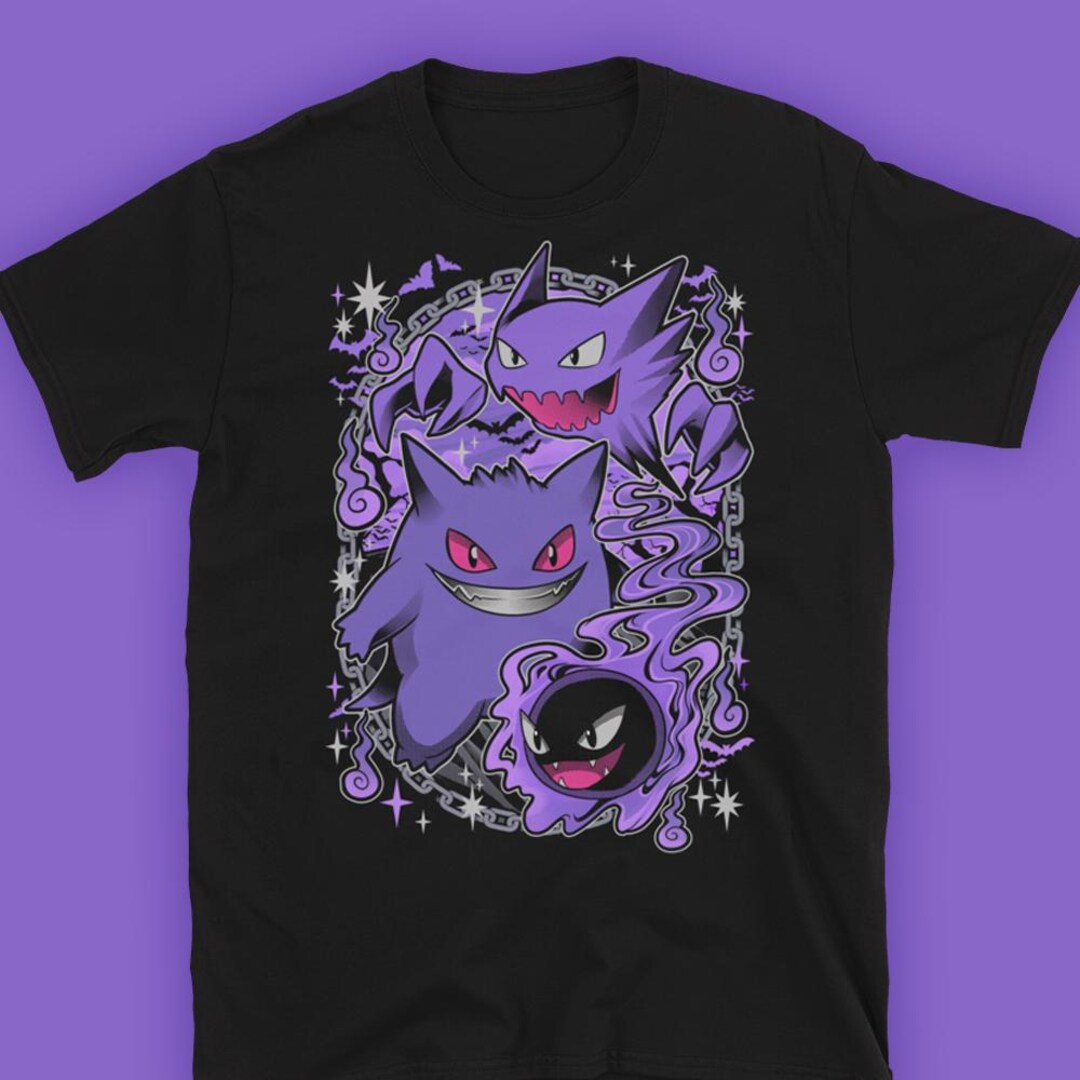 Gastly, Haunter Gengar Family Short-sleeve Unisex T-shirt | Sizes S-3XL ...