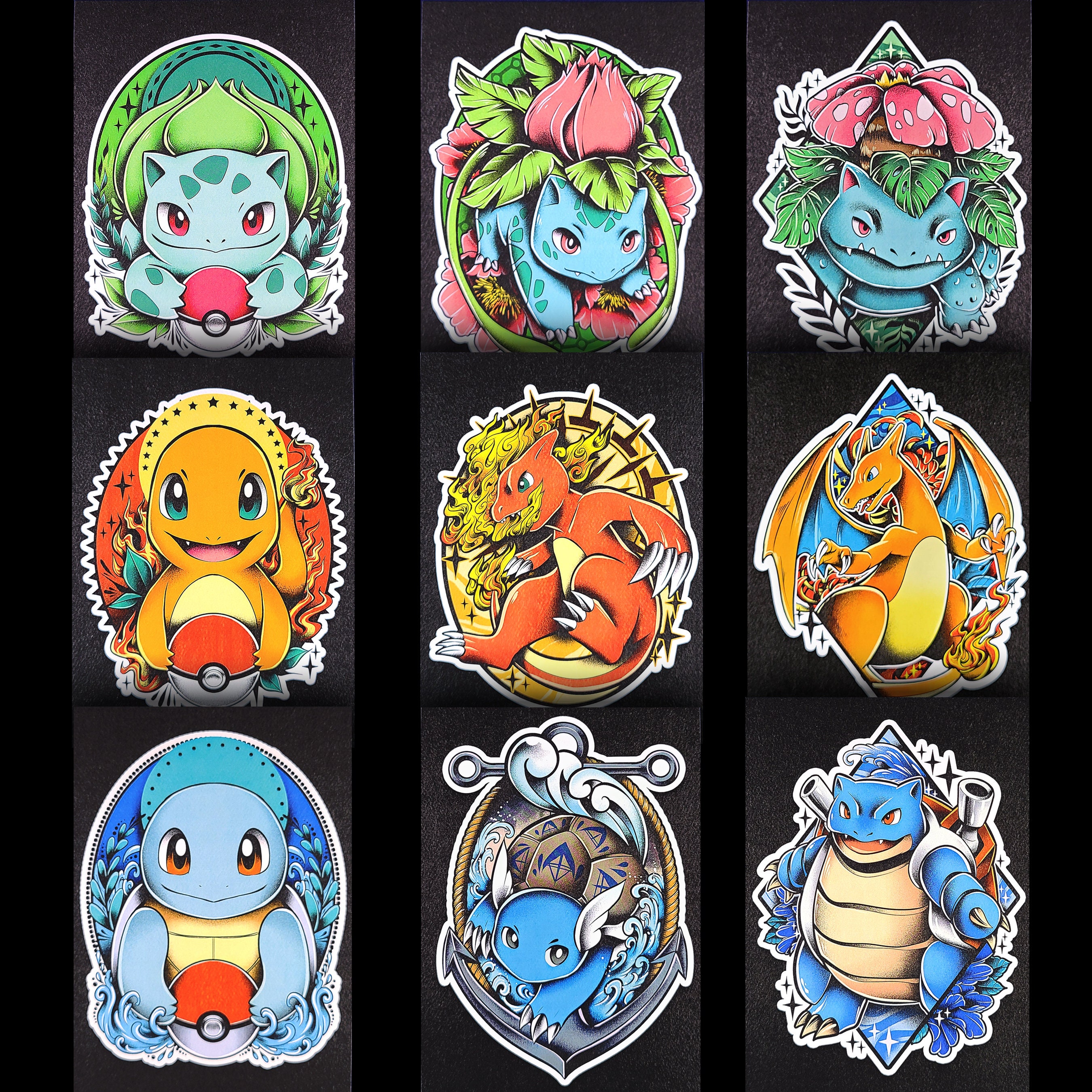 Pokemon Kanto Starters Cute
