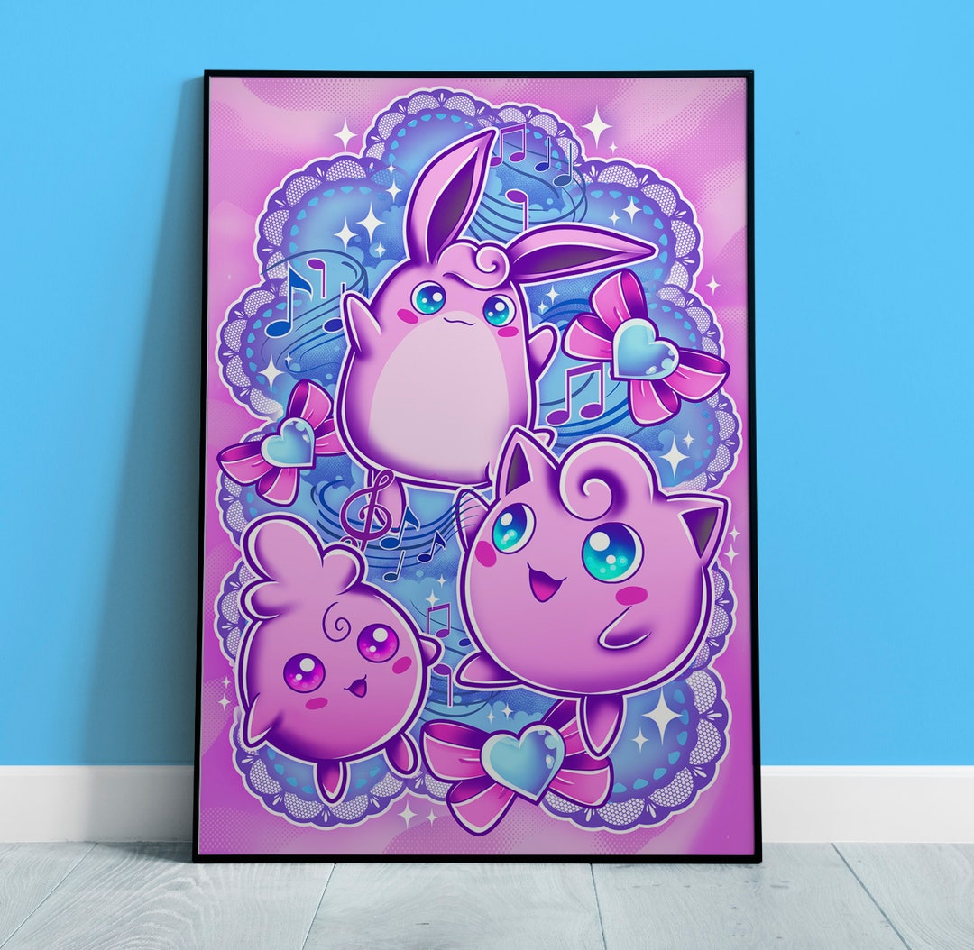 Jigglypuff Family 11" X 17" Poster - Etsy