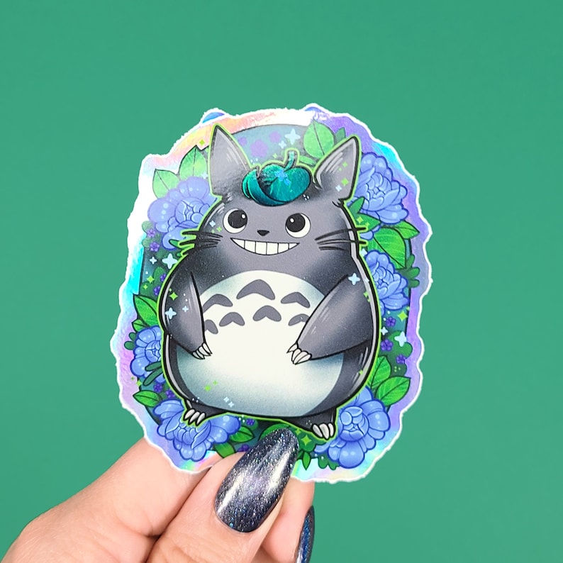Totoro, Lil Soot, Noface, Vinyl Sticker Pack, Holographic Sticker Set ...