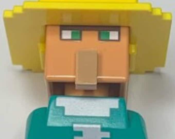 Lego MINIFIGURE Minecraft Villager (farmer) - Snow Biome Outfit, Yellow ...