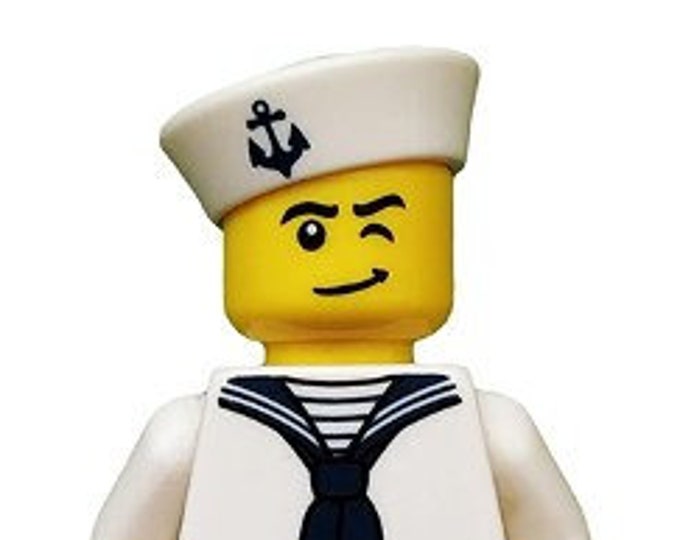 Lego MINIFIGURE Navy Sailor - Etsy