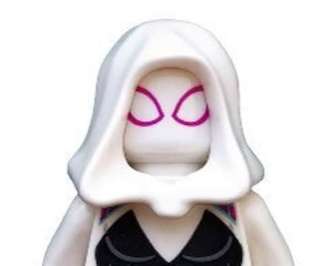 Lego MINIFIGURE Ghost Spider / Spider-gwen, White Hood - Etsy