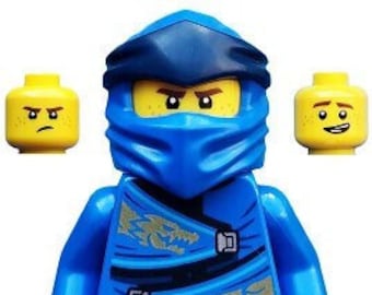Lego MINIFIGURE Ninjago Jay the Island, Mask and Hair With Bandana - Etsy