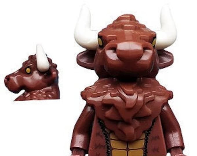Lego MINIFIGURE Minotaur Halloween Monster - Etsy