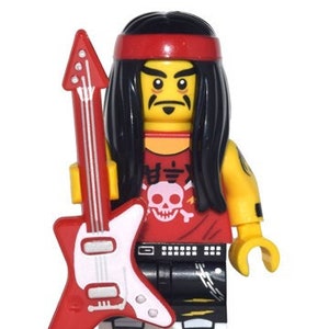 Lego MINIFIGURE Weed Man Gong & Guitar Rocker, the LEGO Ninjago Movie ...