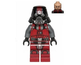 Lego Star Wars MINIFIGURE Sith Trooper Black Outfit Printed - Etsy