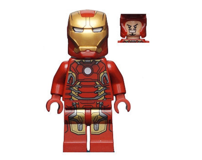 Lego MINIFIGURE Super Hero Iron Man With Iron Man Mark 43 Armor - Etsy