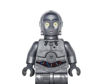 Lego Star Wars Chrome Gold C-3PO Custom Minifigure Printed Minifig 3po ...