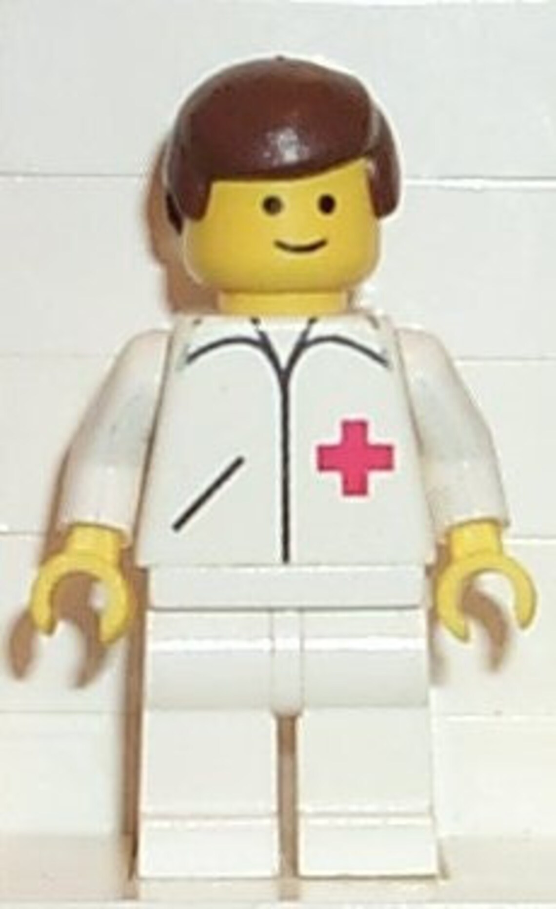 Lego MINIFIGURE Vintage Doctor Nurse EMT - Straight Line, White Legs ...
