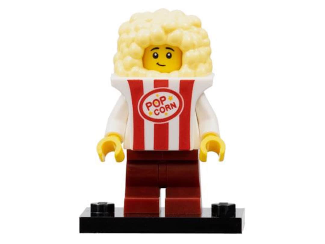 Lego MINIFIGURE Popcorn Costume, Series 23 Movie Night - Etsy